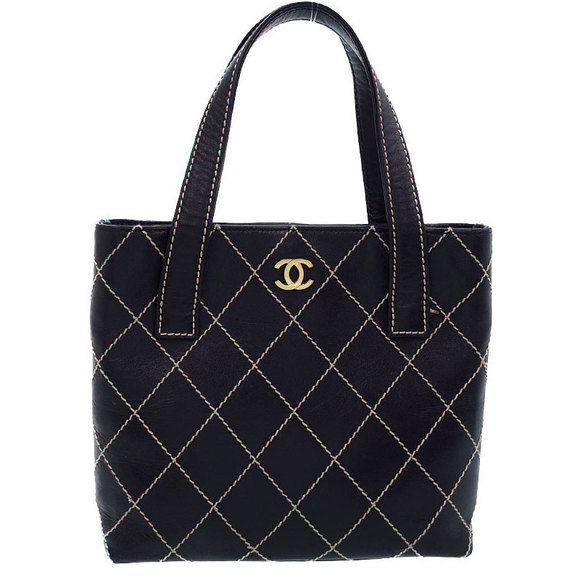 CHANEL | Bags | Chanel Wild Stitch Tote Bag Black | Poshmark